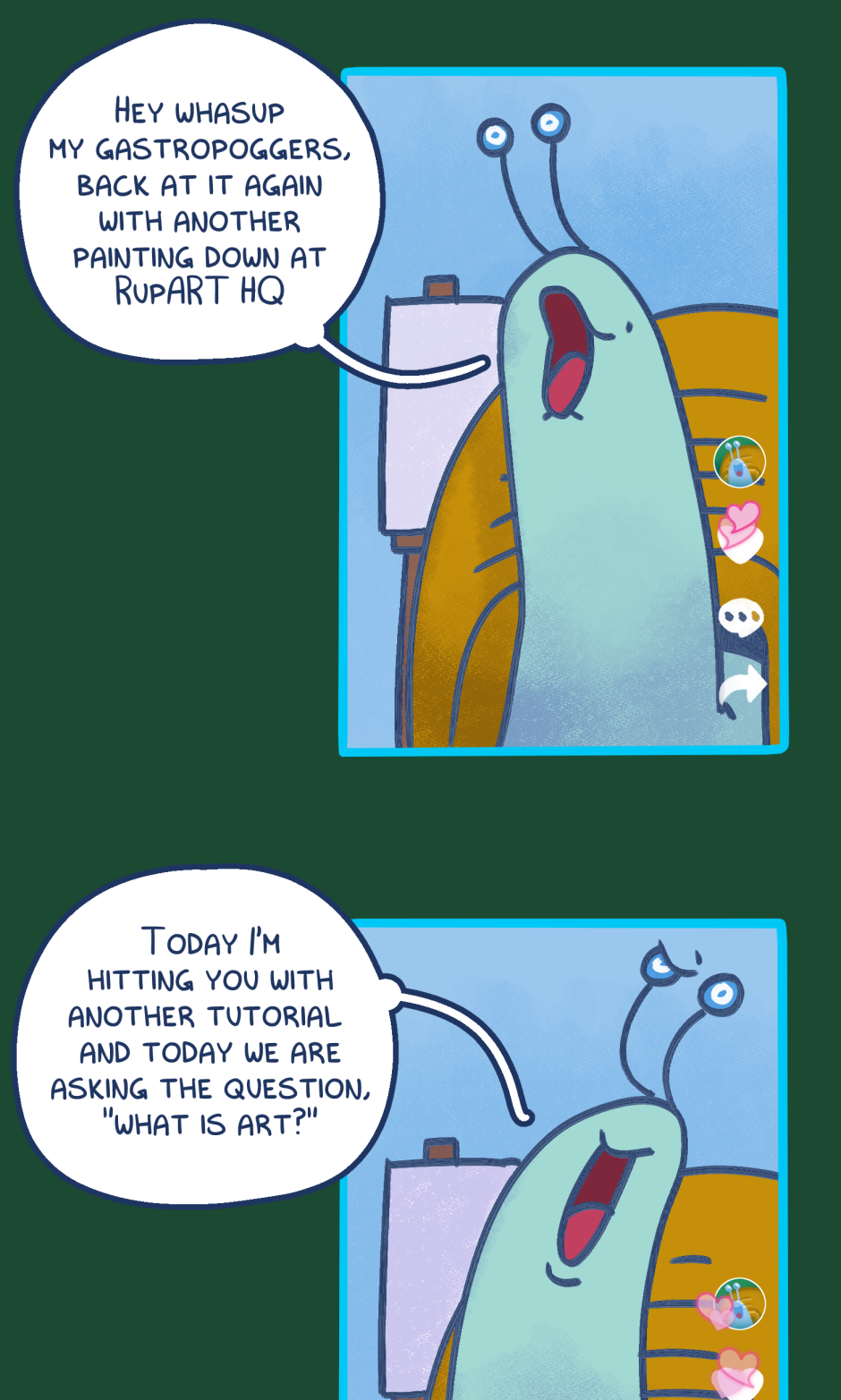 Read Critter Comics :: Snails - 02 - RupART HQ | Tapas Community