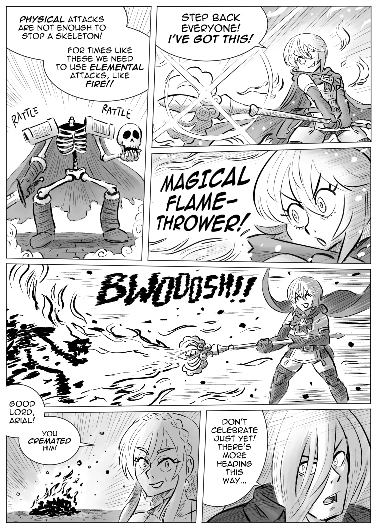 Read Downtown Dungeon: Our Hero is Missing! :: Chapter 28 - Pincer Attack | Tapas Comics