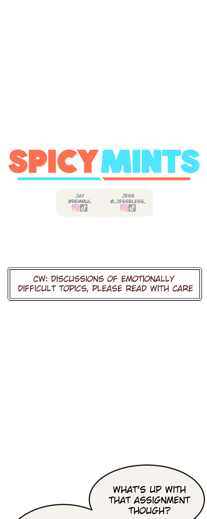Read Spicy Mints :: Honesty | Tapas Community