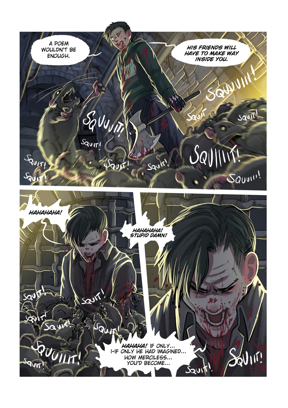 Read NINE STONES :: DAMN, DAMAGE, DAMIAN. | Tapas Community