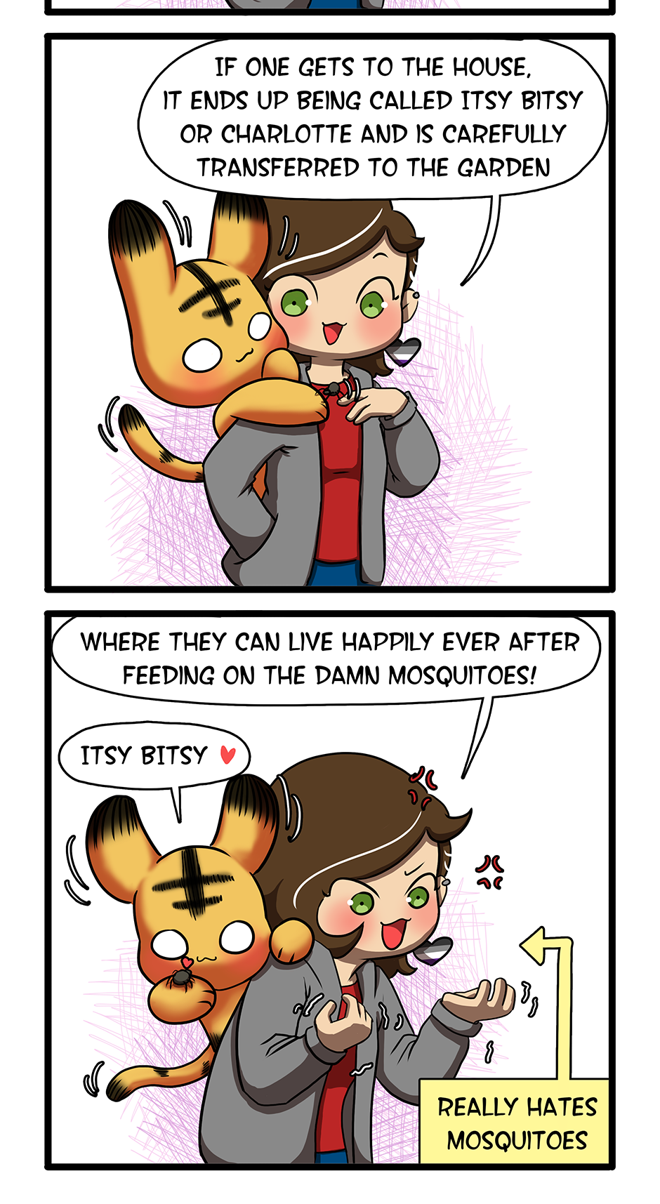 Read Tabby Rabbit Chaotic Adventures :: Spiders? | Tapas Comics