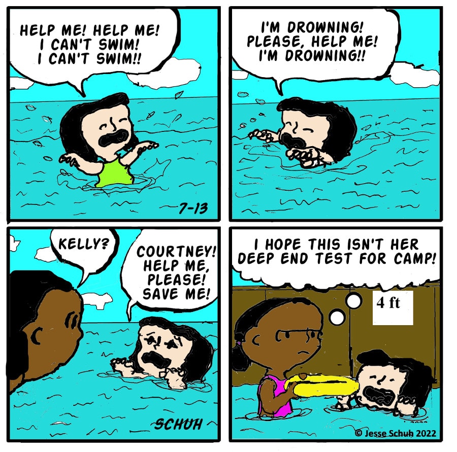 Read Year 'Round Days :: I'm Drowning! | Tapas Comics