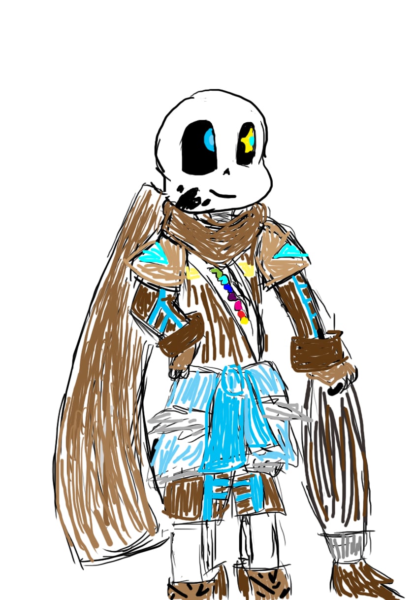 Read Little Draw Girl (JUST ART) :: Inktale Sans (rough sketch and ...