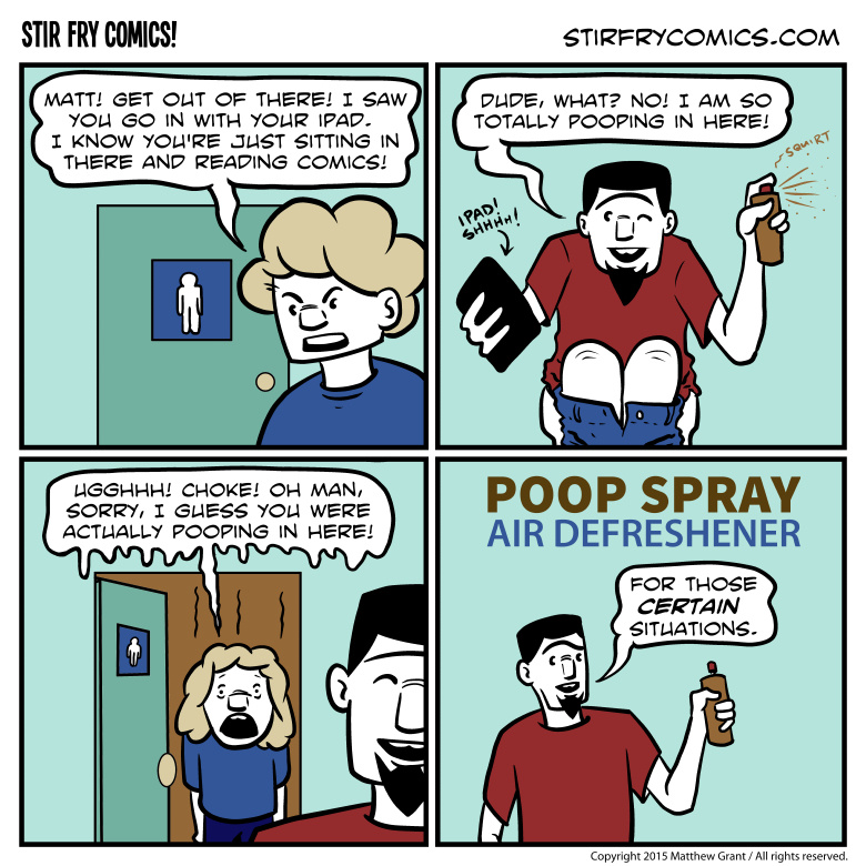 Read Stir Fry Comics! :: Poop Spray. | Tapas Community