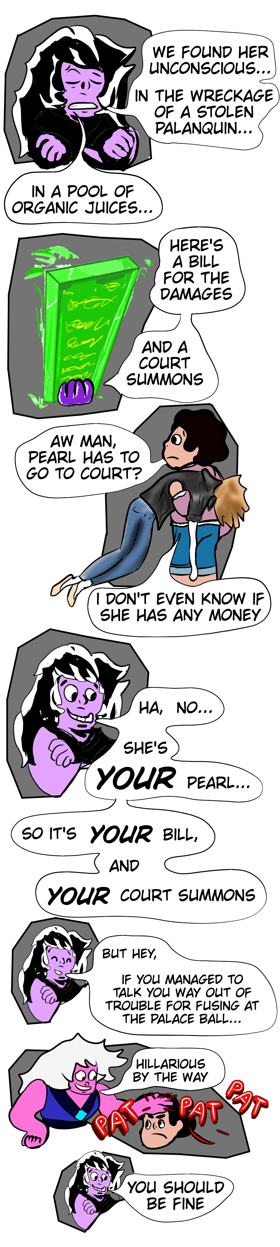 Read Bad Pearls - a Steven Universe AU :: Consequences of the palanquin ...