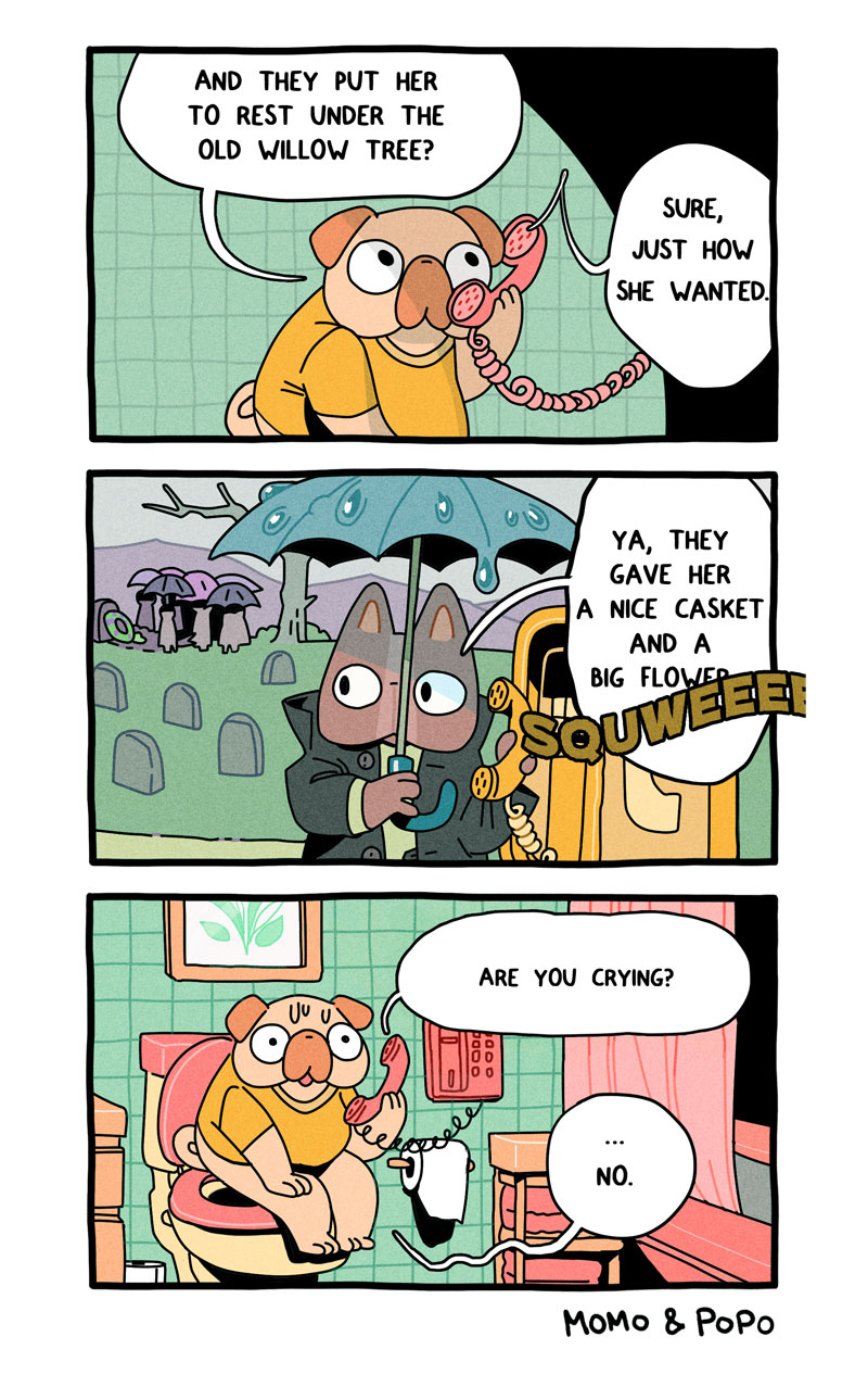 Read Momo & Popo :: Are you crying? | Tapas Comics