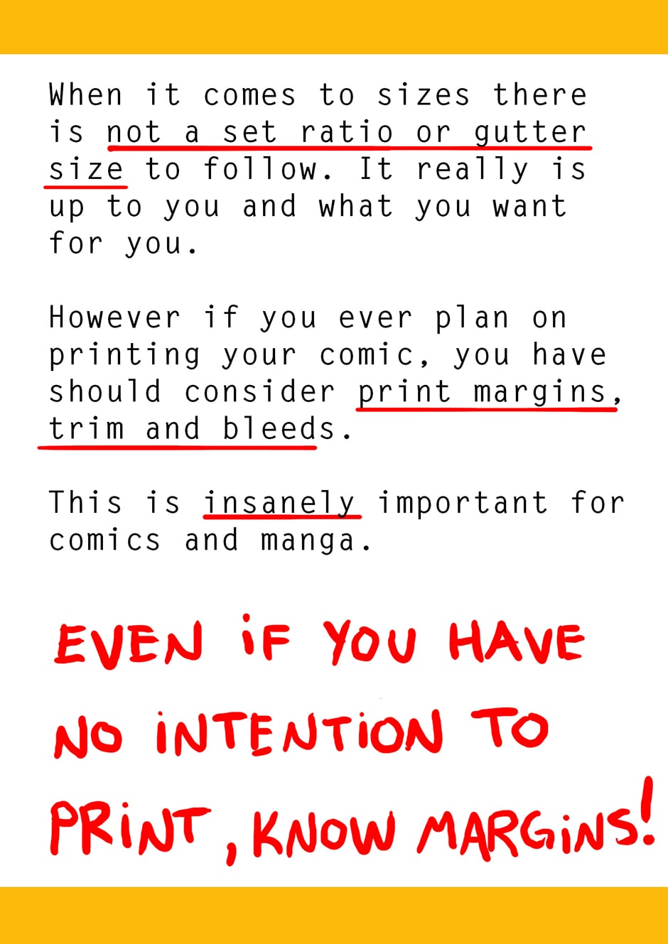 Read How to Make Comics :: Margins and Paper Sizes | Tapas Community