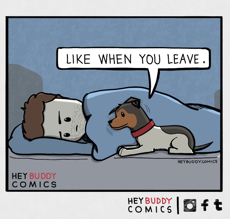 Read Hey Buddy Comics :: When you leave | Tapas Community