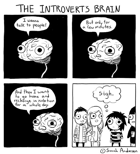 Read Sarah's Scribbles :: The Introvert's Brain | Tapas Community