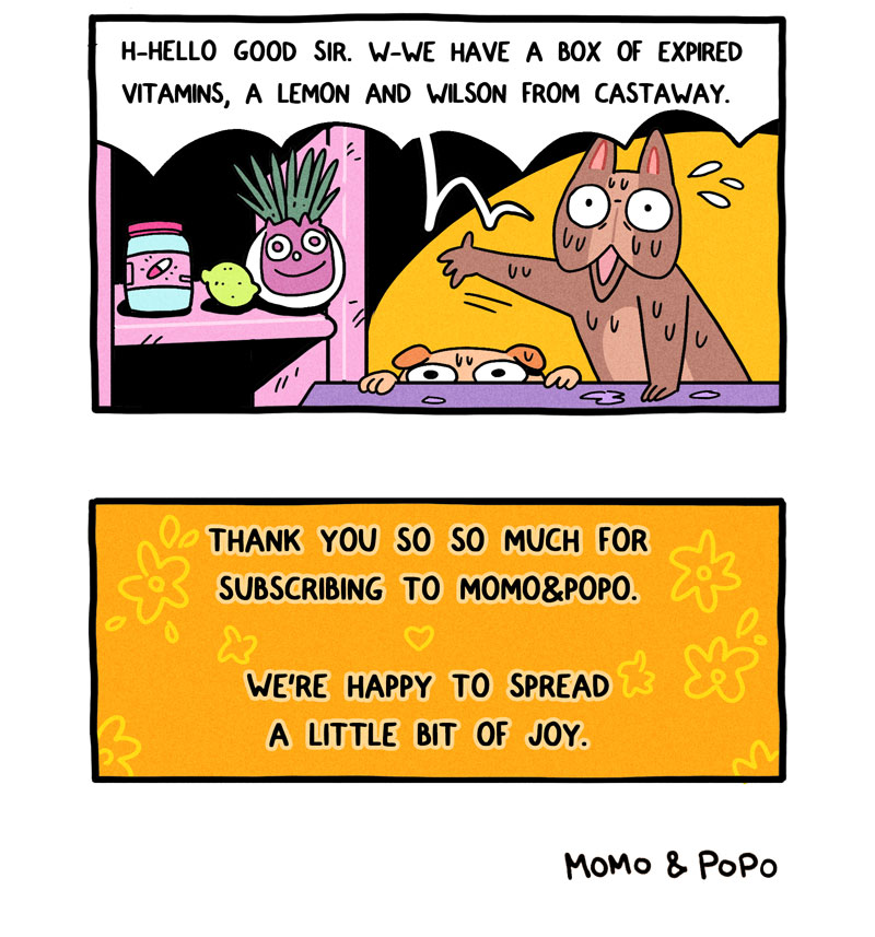 Read Momo & Popo :: Thank you | Tapas Comics