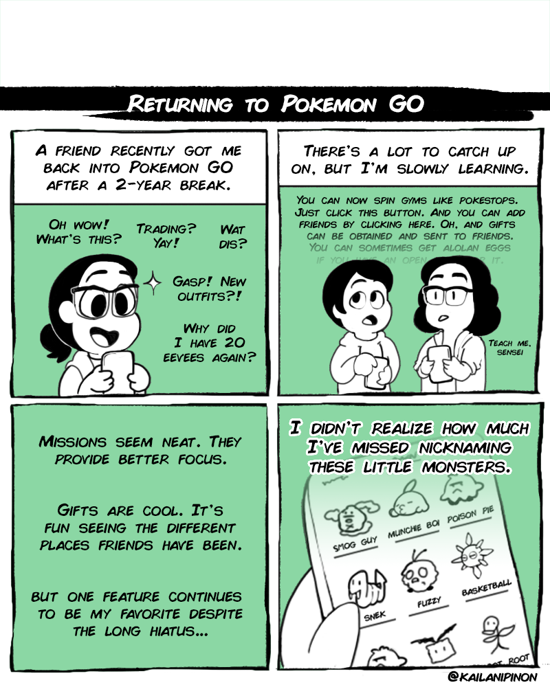 Read Kailani Comics :: Returning to Pokemon GO | Tapas Community