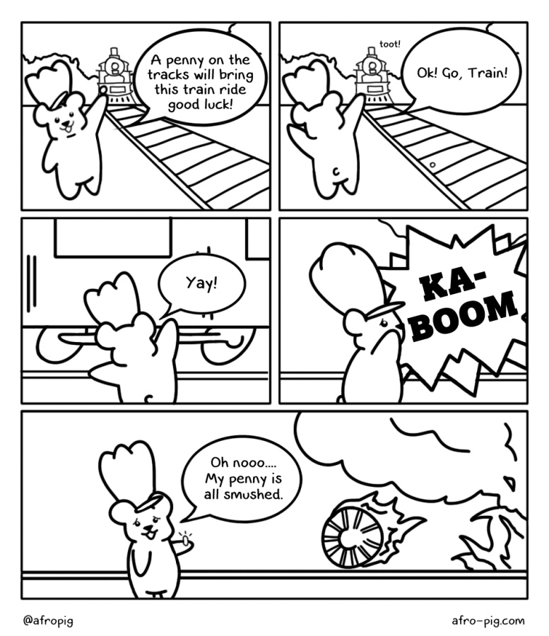 Read Afro Pig :: Good luck, Train | Tapas Comics
