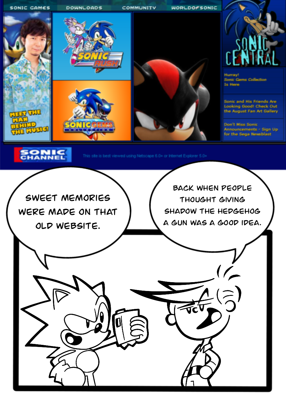 Read Gamers Guff :: RIP SONIC CENTRAL WEBSITE | Tapas Community