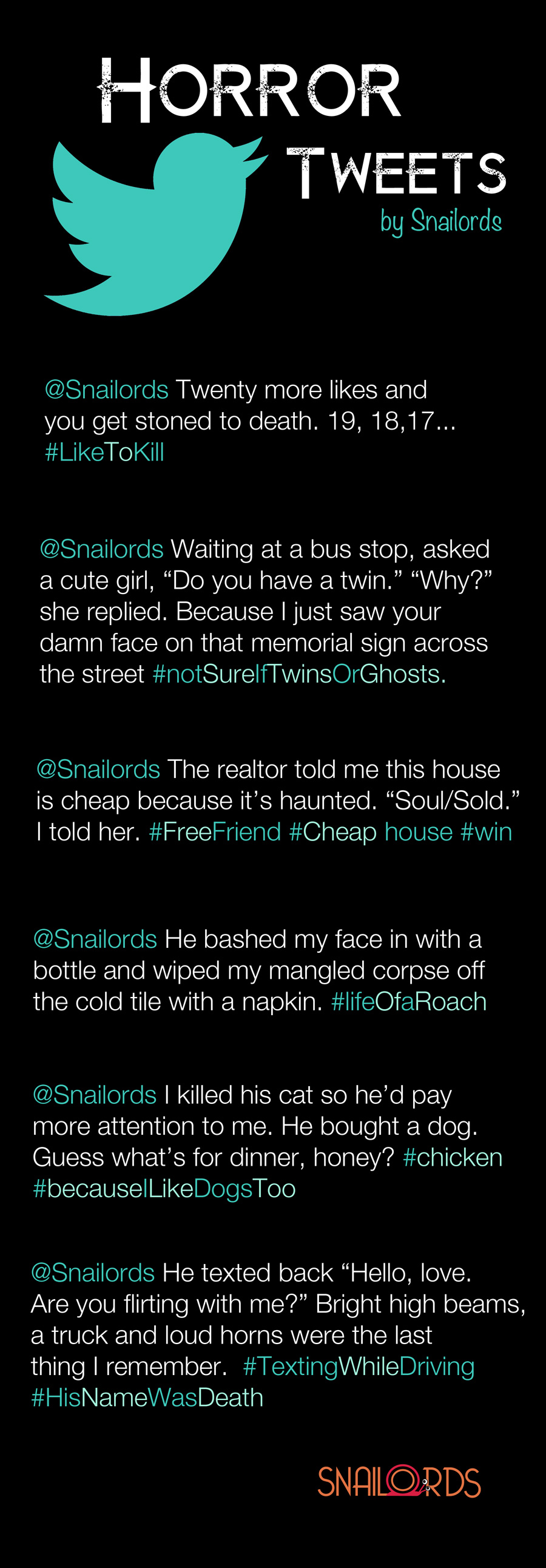 Read Snailed It :: Horror Tweets | Tapas Community