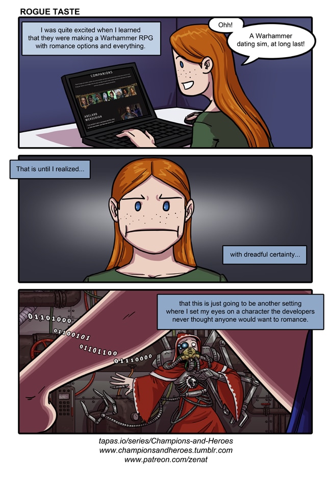 Read Champions and Heroes :: [Rogue Trader] Rogue Taste | Tapas Community