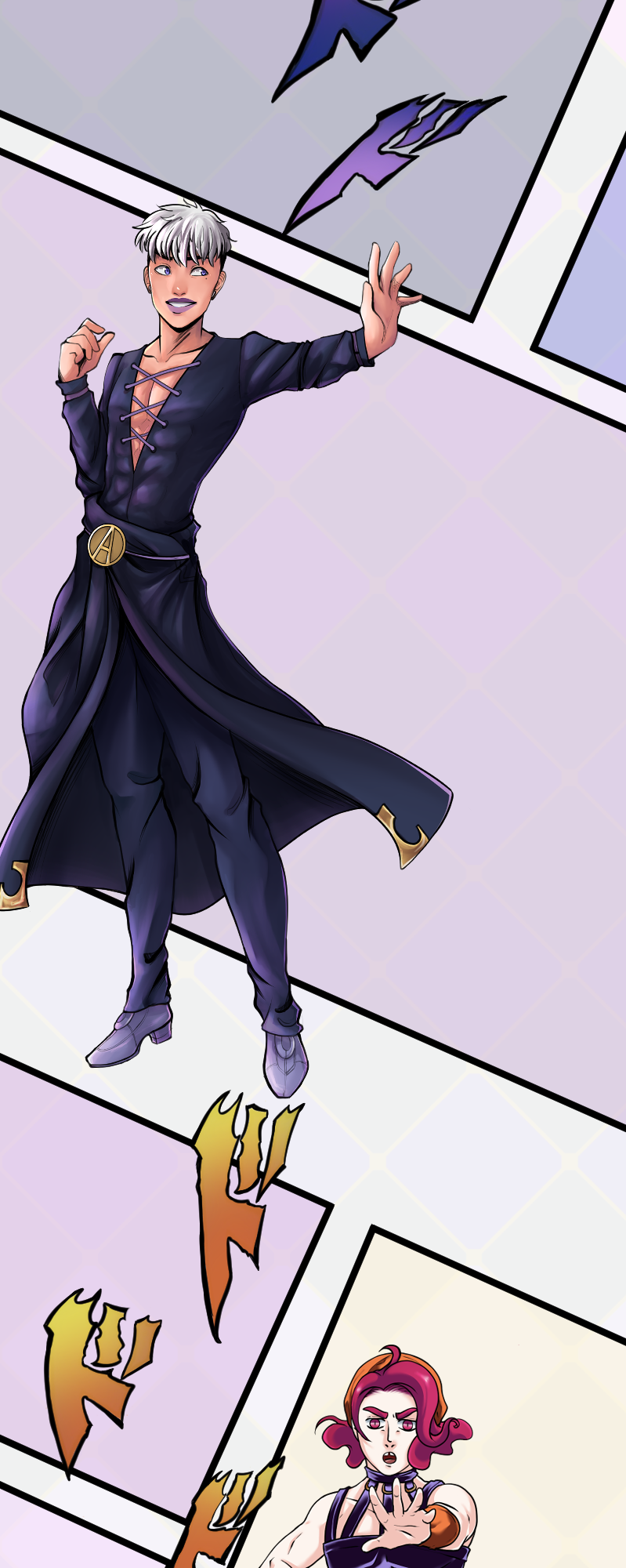 Read Exiled from Paradise :: Ep 11 - Overseer + JoJo Pose Collab | Tapas Comics