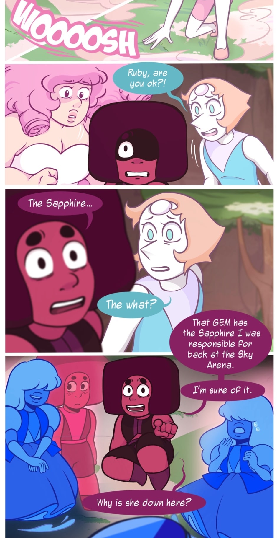 Read Fracture AU ( Steven Universe AU ) :: A Fateful Encounter (Part 1) | Tapas Community