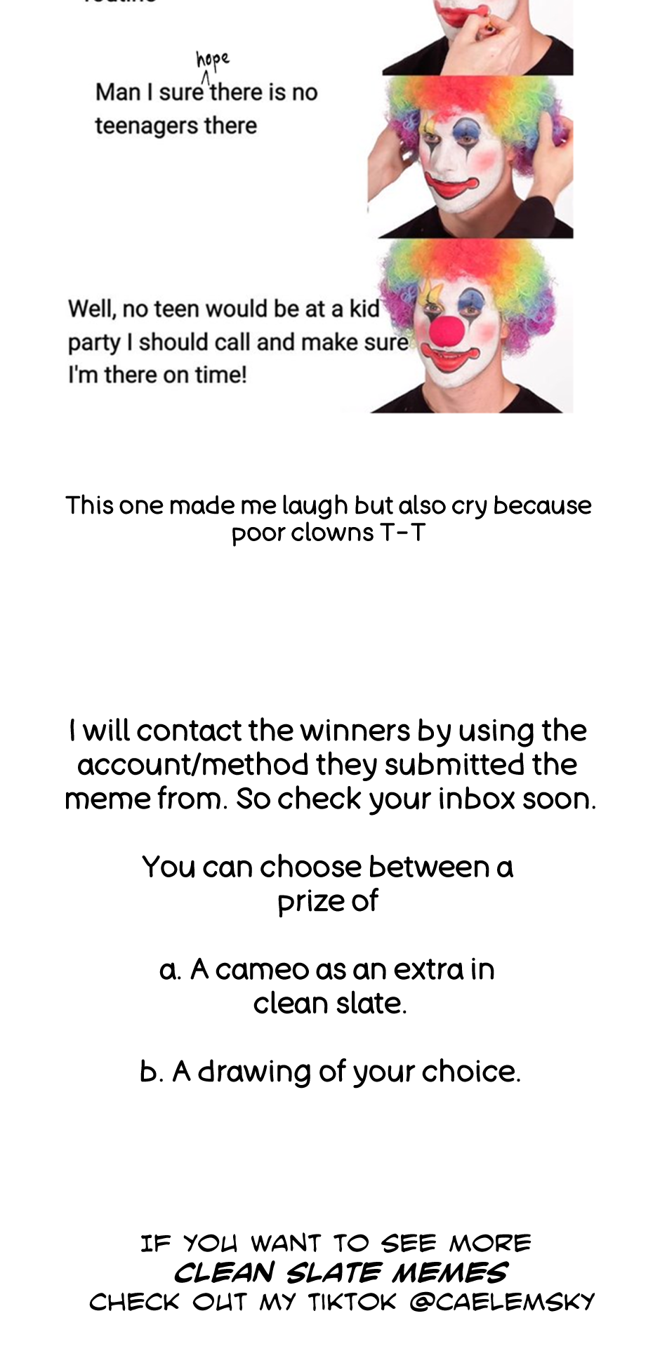 Read Clean Slate :: Meme Showcase and WINNERS!! | Tapas Community