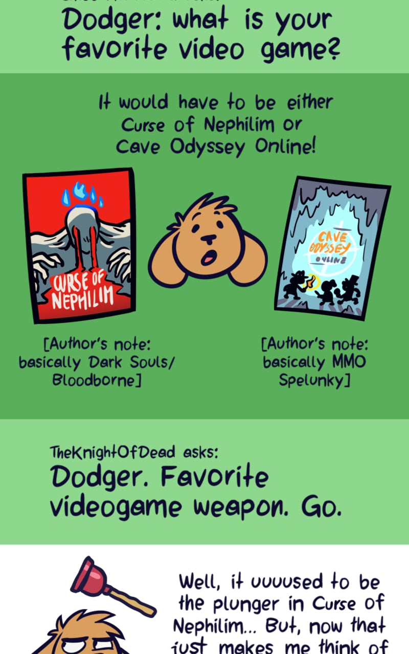 Read Weirdogs :: 0.7 - Q&A Part 3 | Tapas Comics