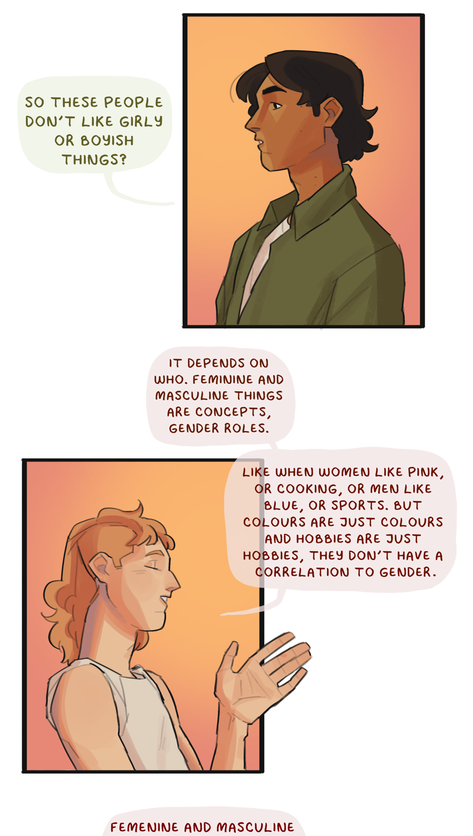Read Gender Talk :: gender talk | Tapas Comics