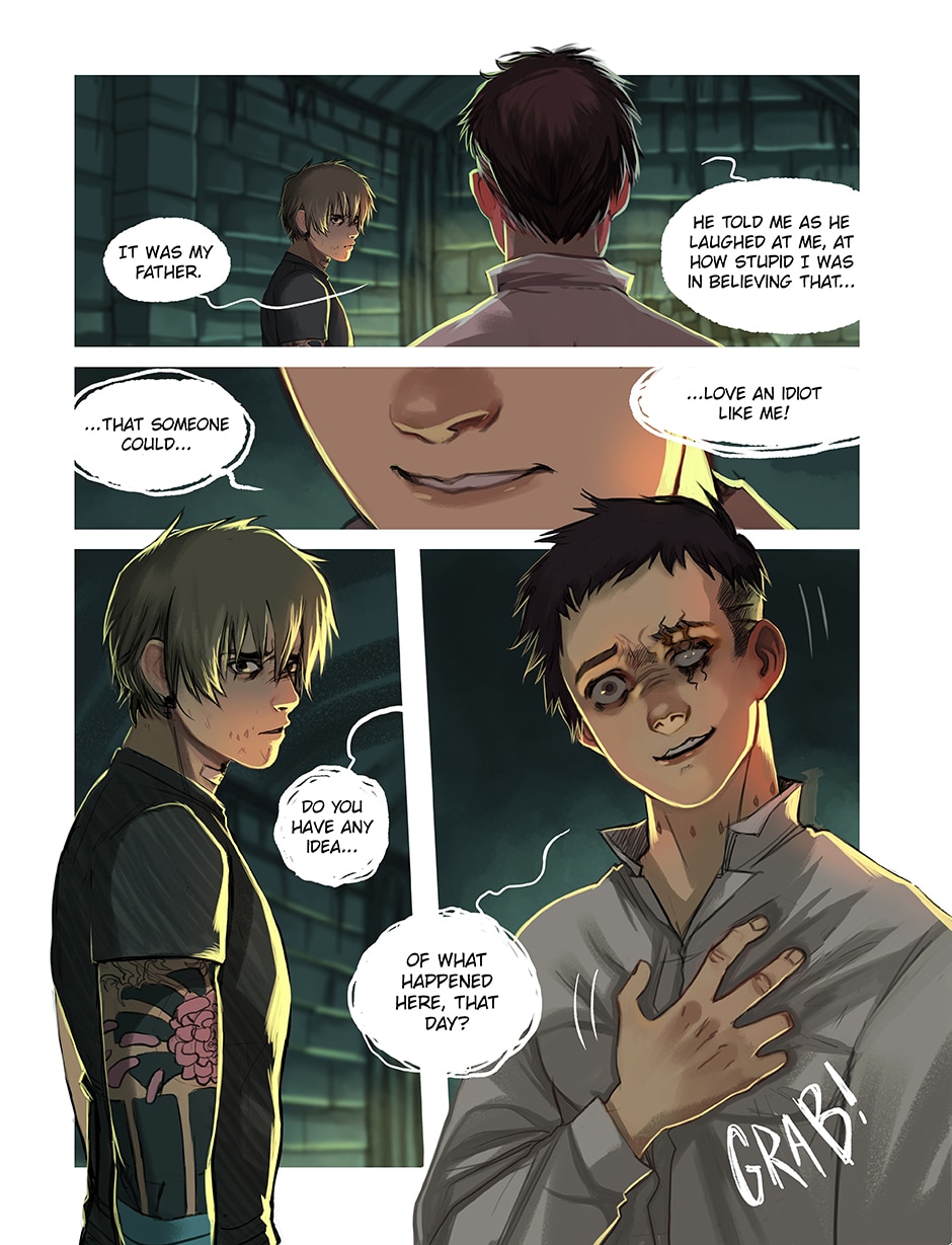 Read NINE STONES :: CHAPTER 12: Resurrection. | Tapas Community