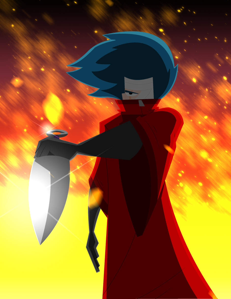 Read Ten Blade :: Ten Blade Splash Art (NOW WITH FIRE!!!) | Tapas Comics