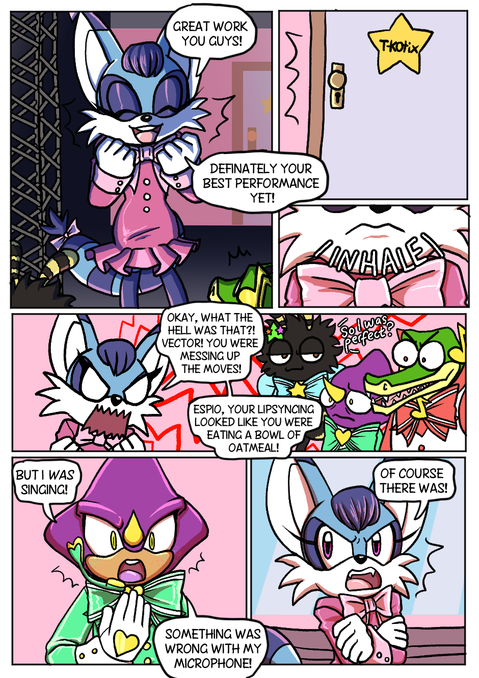 Read Team Chaotix Detective Agency :: Idol Panic! (part one) | Tapas Community