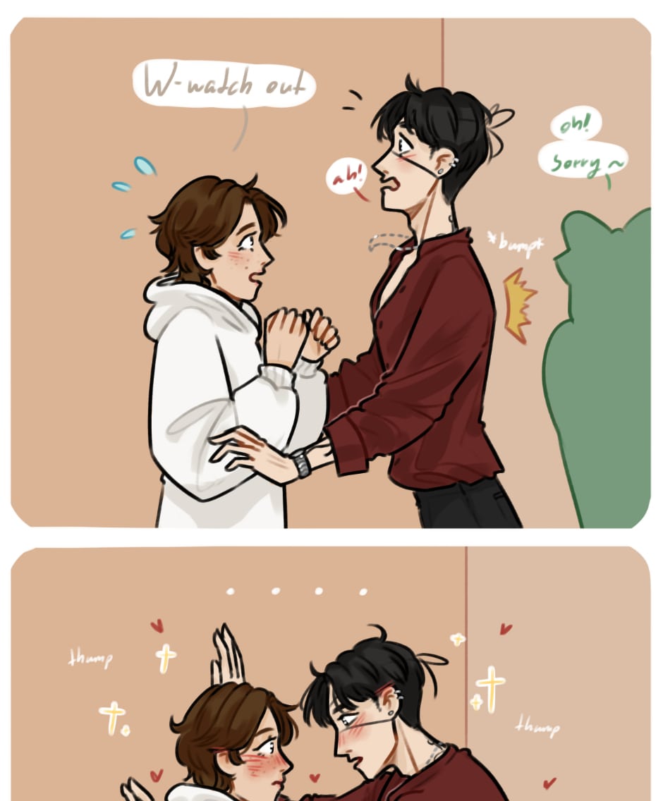 Read HuaLian Campus AU [FAN COMIC] :: "Oops" - Shi Qingxuan 2021 | Tapas Community