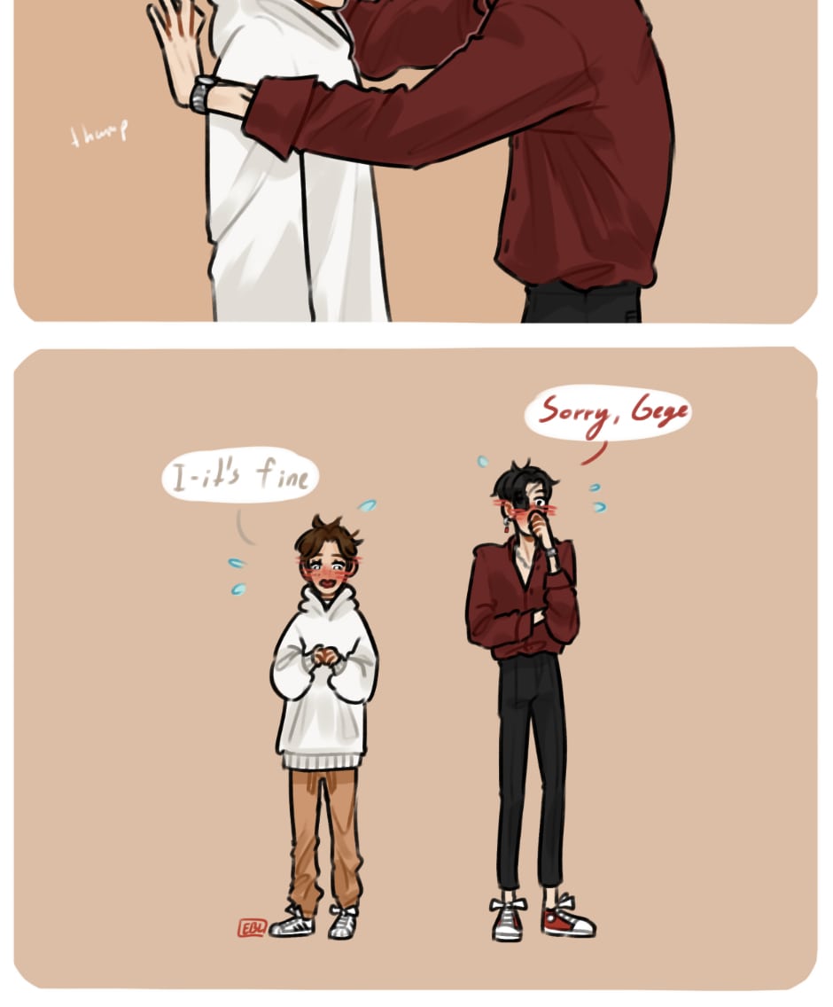 Read HuaLian Campus AU [FAN COMIC] :: "Oops" - Shi Qingxuan 2021 | Tapas Community