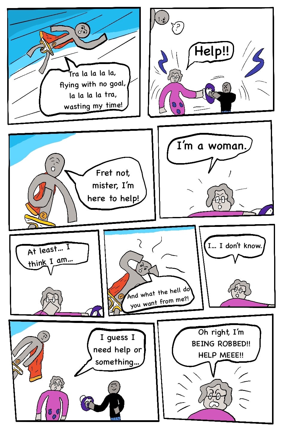 Read Stickman THE HERO :: Episode 12: The Robbery | Tapas Comics