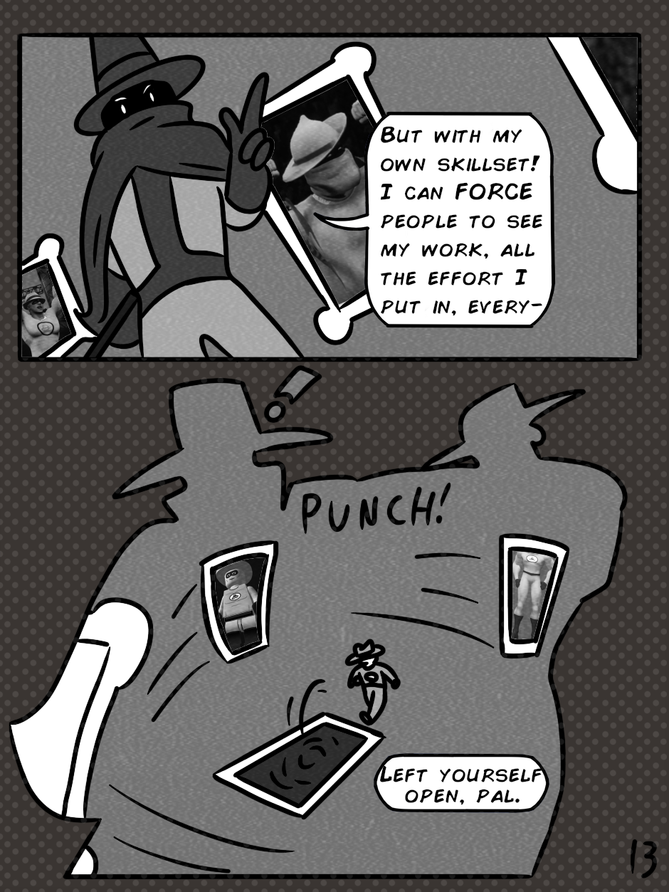 Read Fedora Man :: Fedora Man | Issue 3: Another Lense | Tapas Community