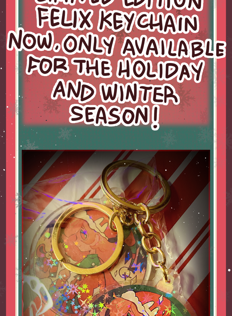 Read DeathSitter :: Holiday Merch!! Felix Acrylic Keychain! | Tapas ...