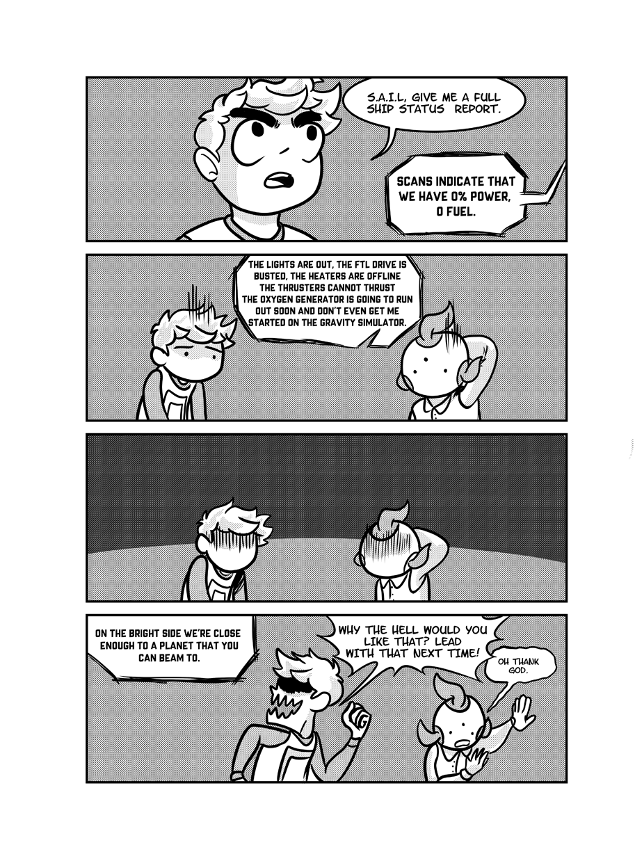 Read Spaced Out (A Starbound fan comic) :: 15- status report | Tapas ...