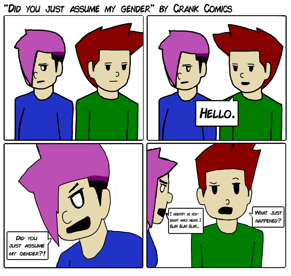Read Crank Comics :: Did You Just Assume My Gender | Tapas Community