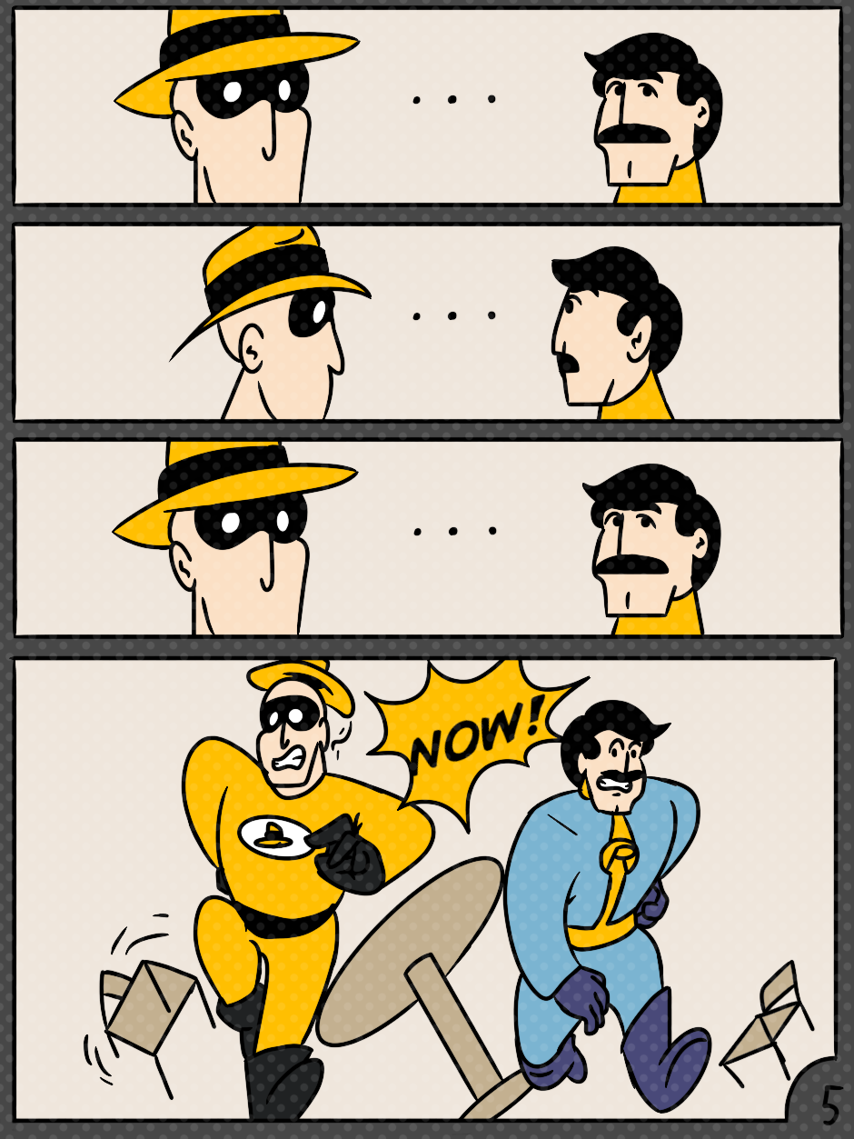 Read Fedora Man :: Fedora Man | Issue 3: Another Lense | Tapas Community