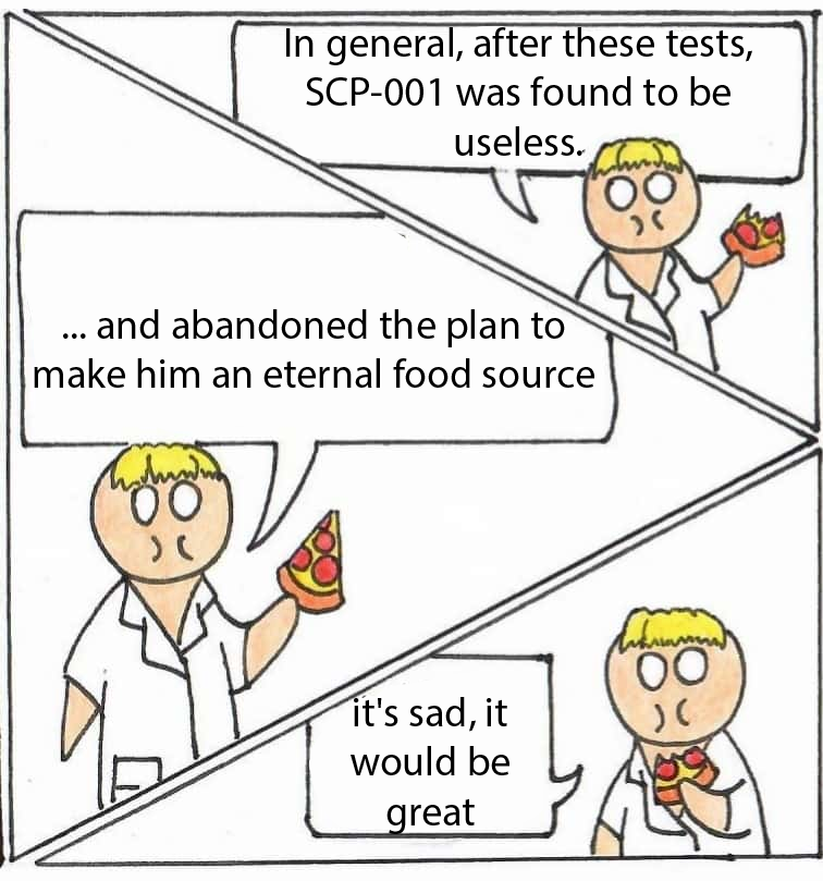 Read SCP for the little ones :: SCP-001 - Eternal Pizza | Tapas Community