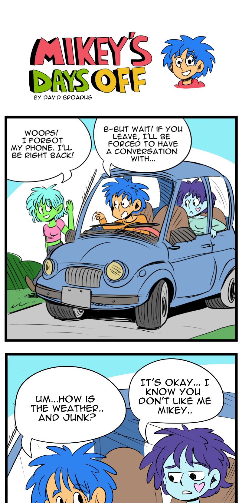 Read Mikey's Days Off :: "Small Talk" | Tapas Community