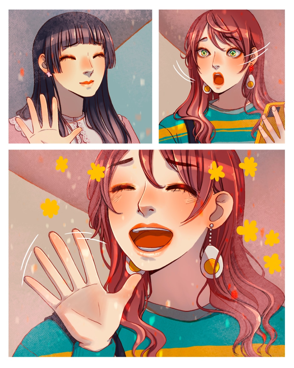 Read Yellow&Opera Pink :: Their movie date | Tapas Community