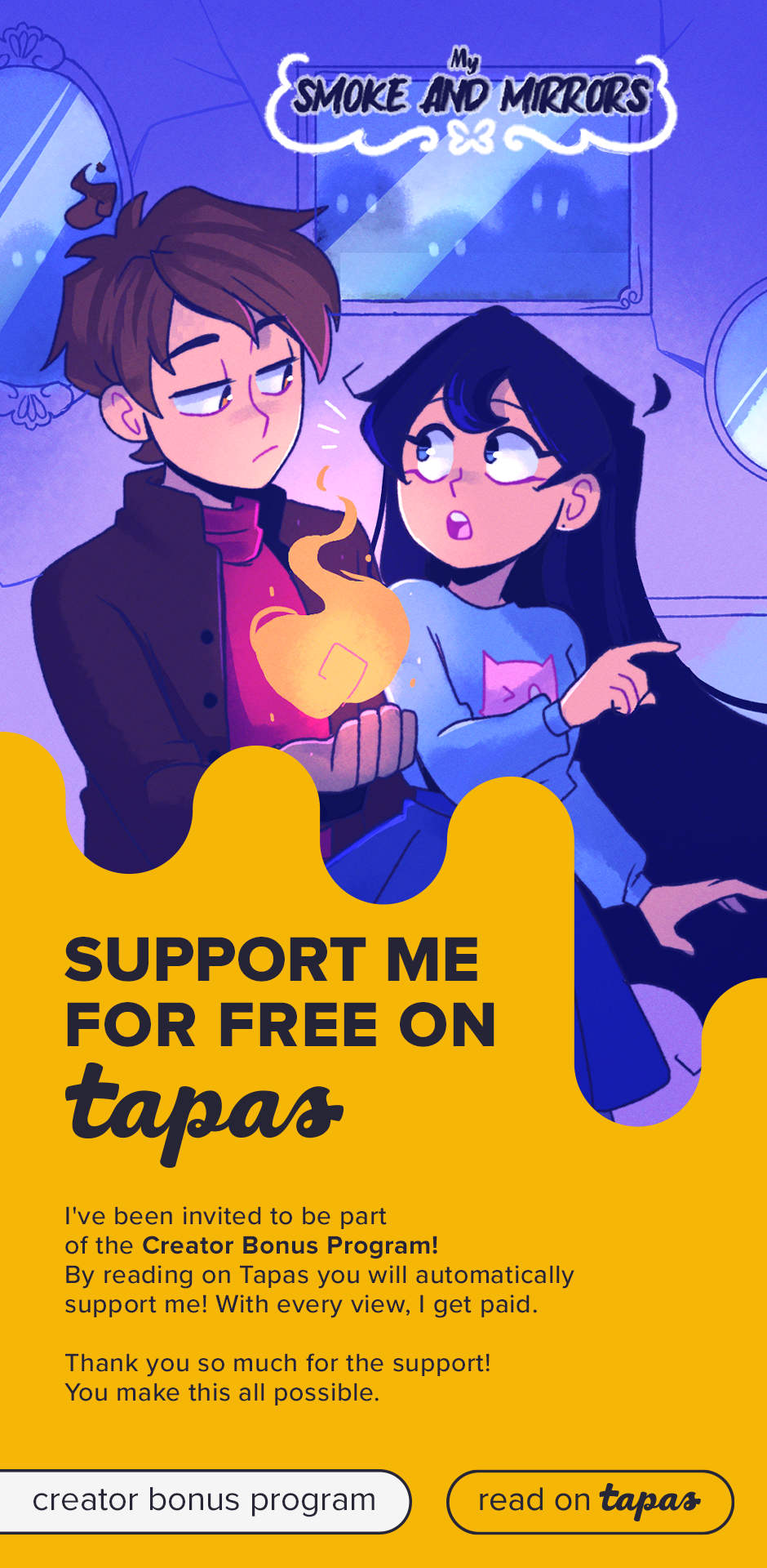 Read My Smoke and Mirrors :: Chapter 3 Pages 32-37 | Tapas Community