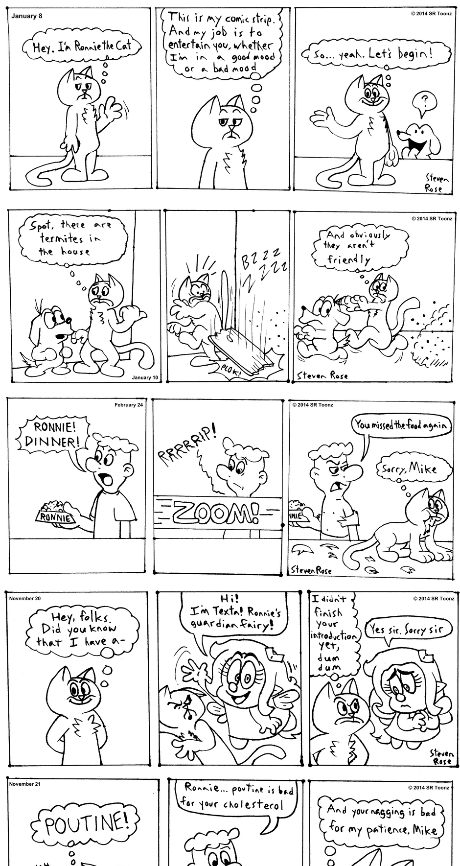 Read Ronnie the Cat :: Ronnie Comic Strips | Tapas Community