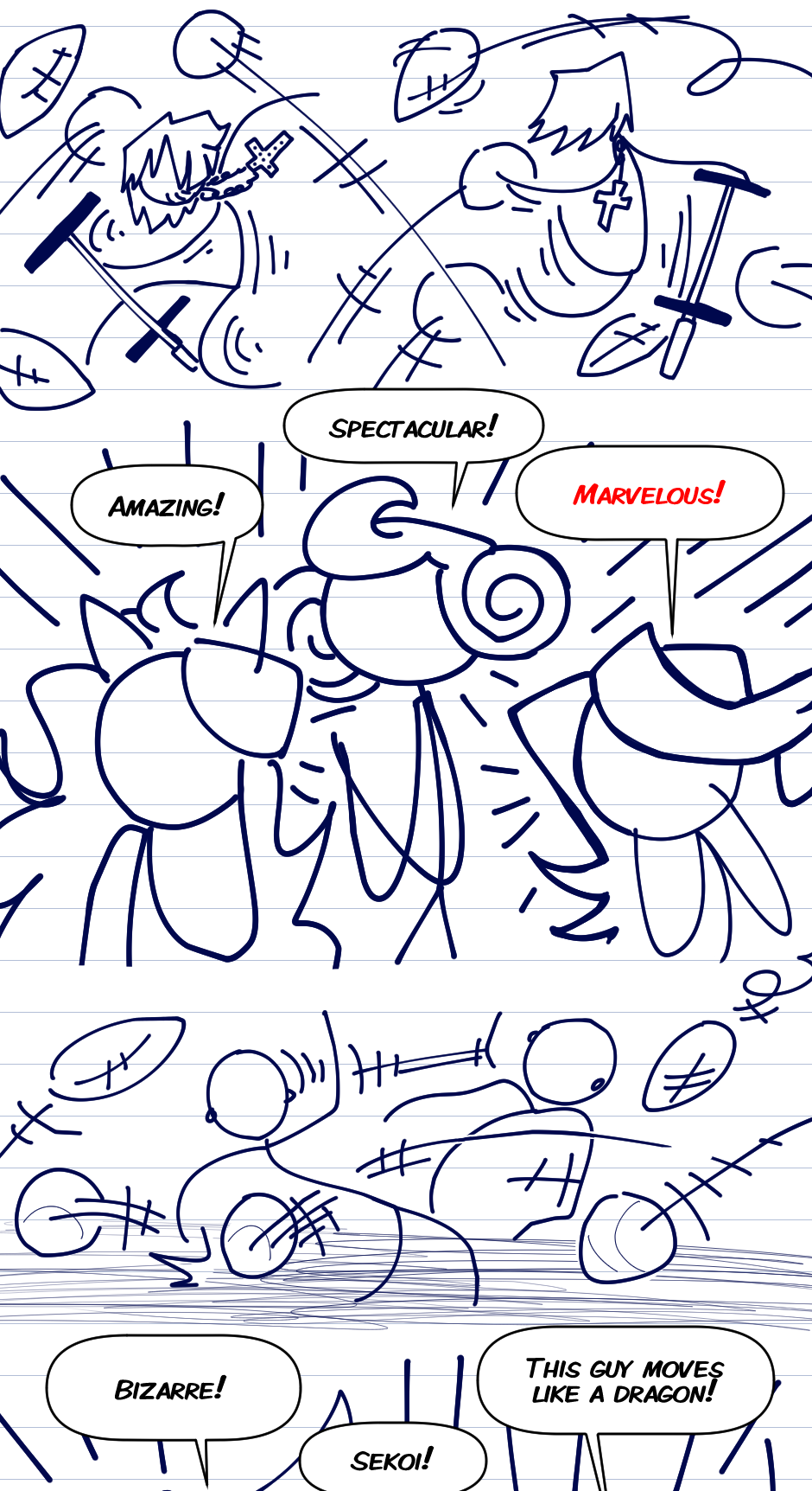 Read That Stick Figure Isekai :: Episode 13 (Dodgeball Arc Part 4) | Tapas Community