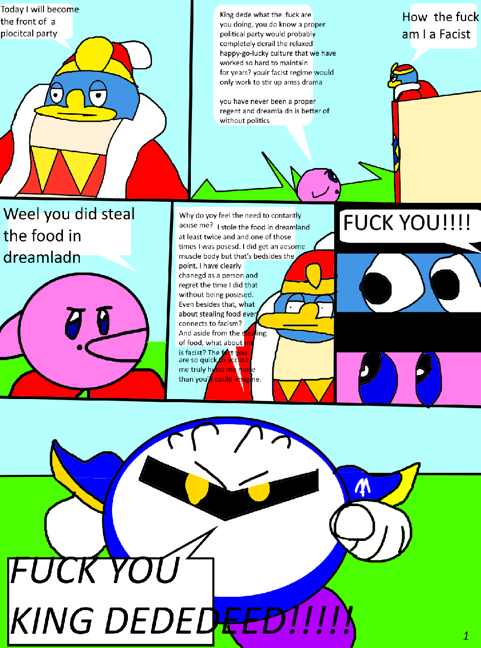 Read Dedede political comic :: Chapter 1: The begunning | Tapas Community