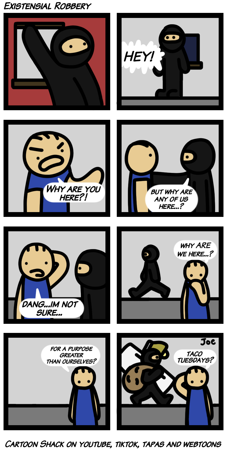 Read Cartoon Shack :: Existential Robbery | Tapas Comics