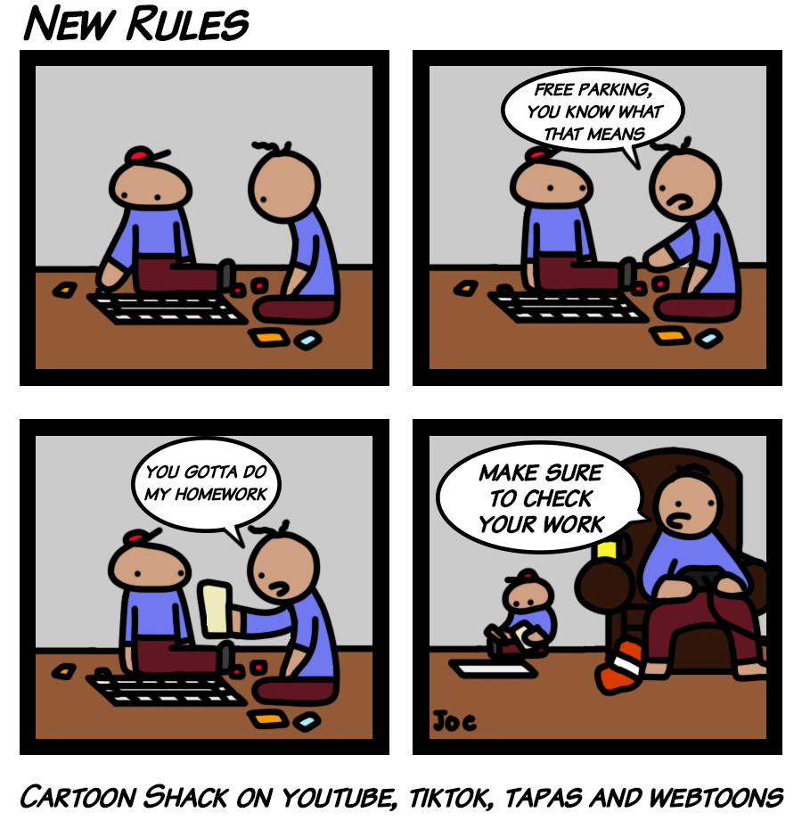 Read Cartoon Shack :: New Rules | Tapas Community