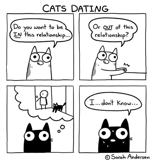 Read Sarah's Scribbles :: Cats Dating | Tapas Community