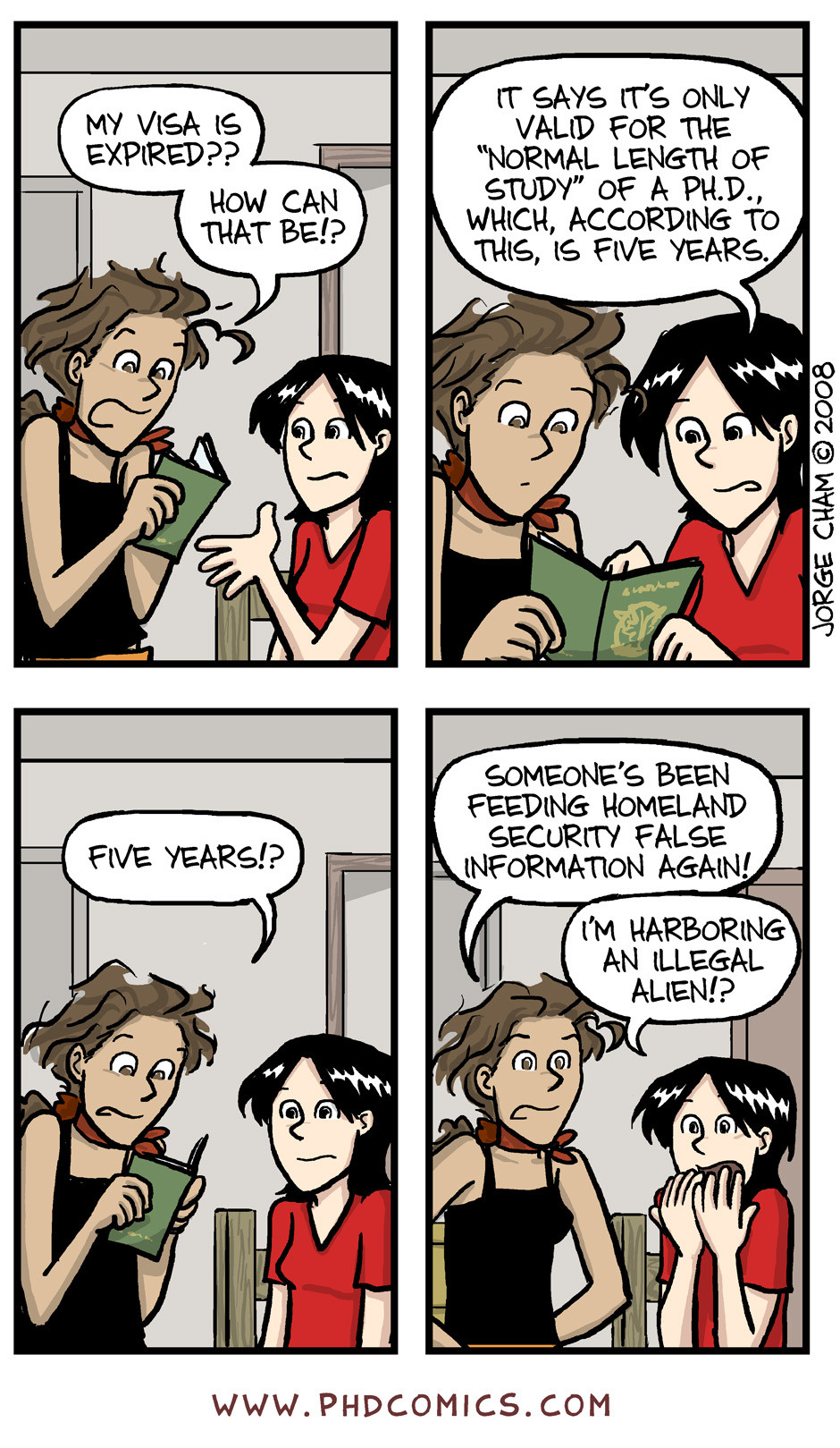 Read Best of PHD Comics :: Normal Length of Study | Best of F-1 Visa ...