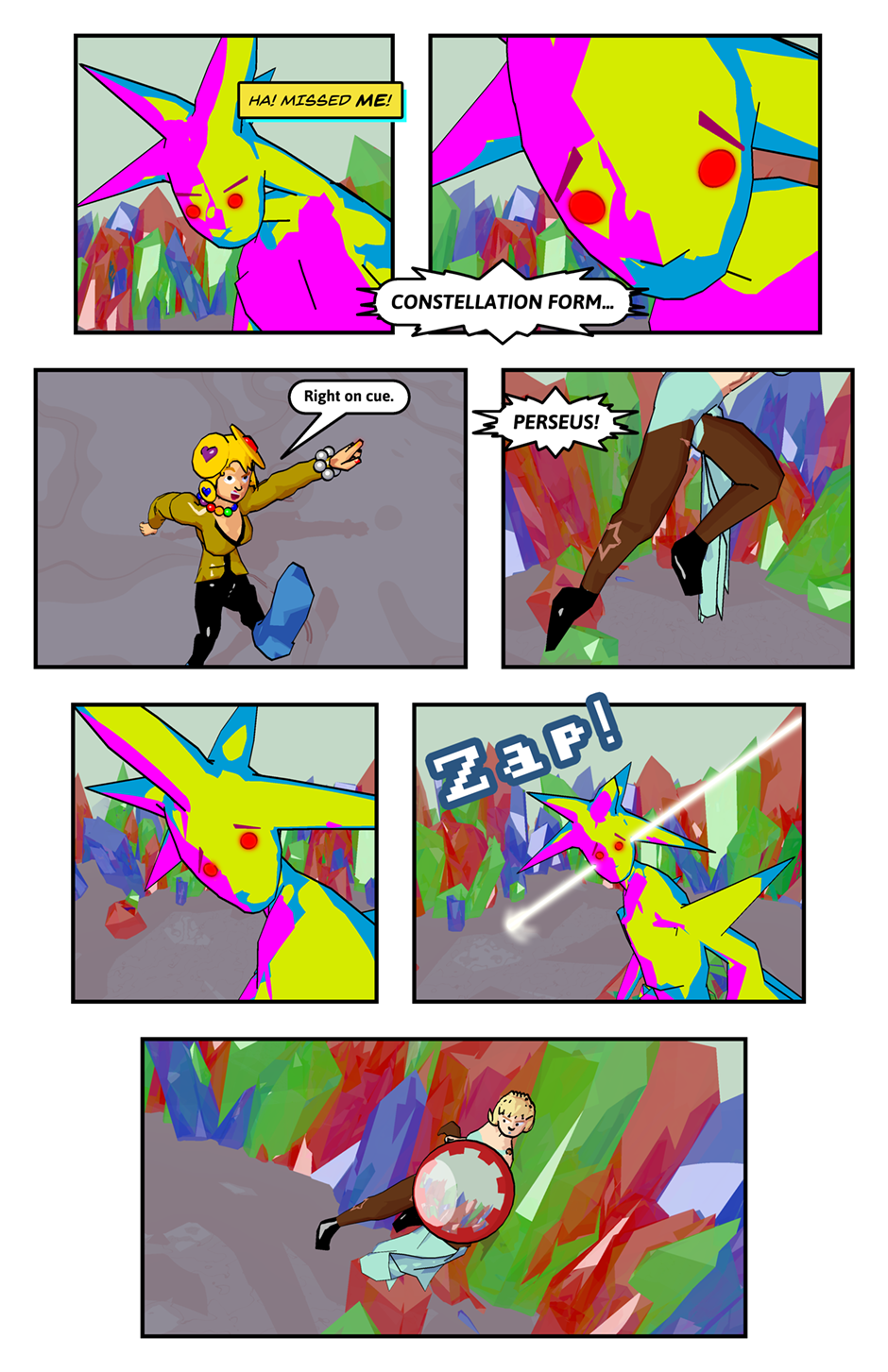 Read Super Galaxy Knights Deluxe R :: Reflect Upon Your Actions | Tapas Community