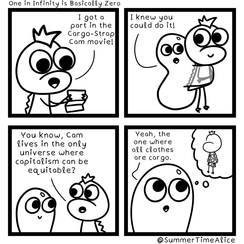 Read Kaiju Cuties :: Kaiju Cuties #114: One in Infinity is Basically Zero | Tapas Comics