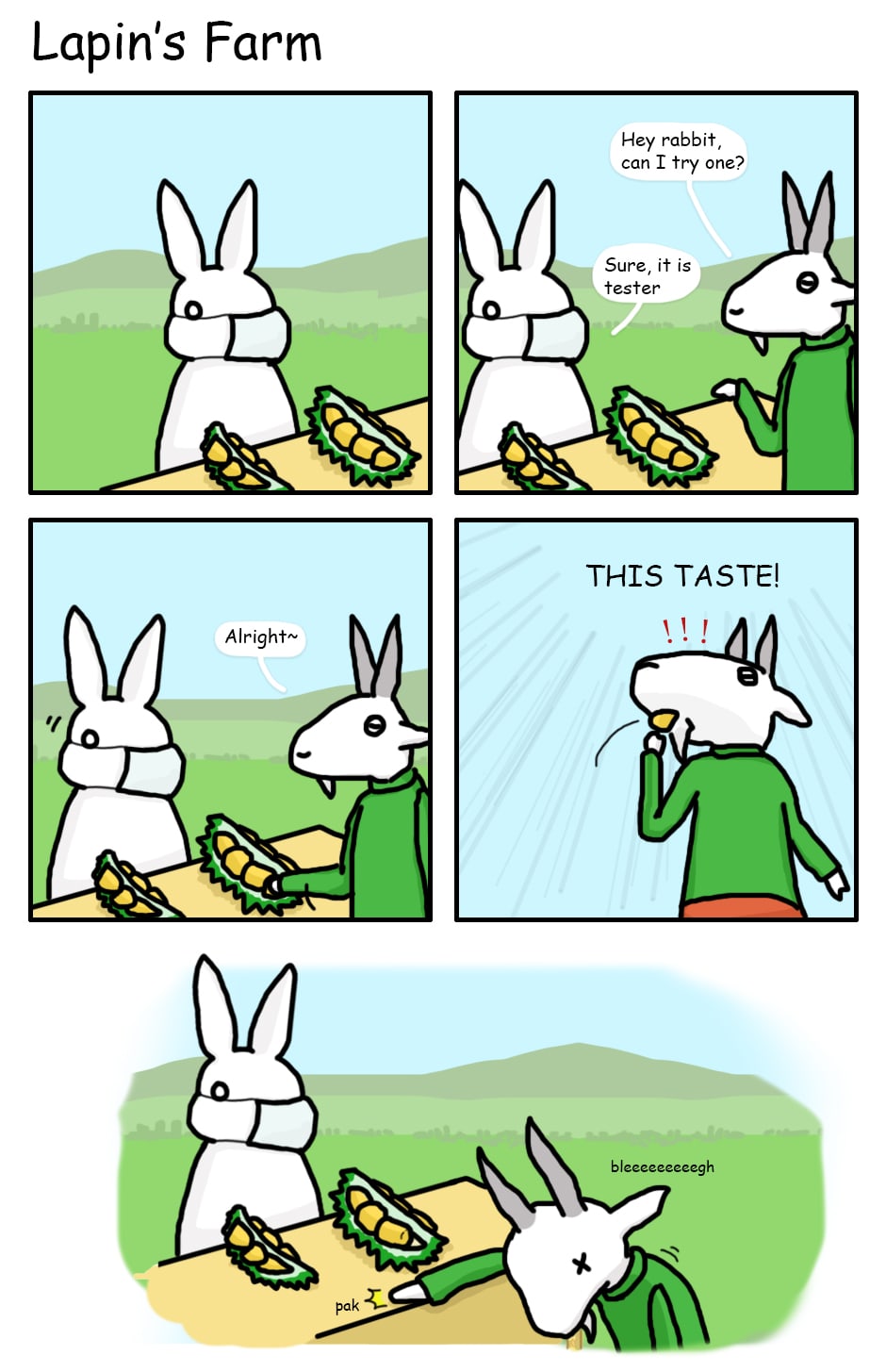 Read Lapin's Farm :: Goat Eats Durian | Tapas Comics