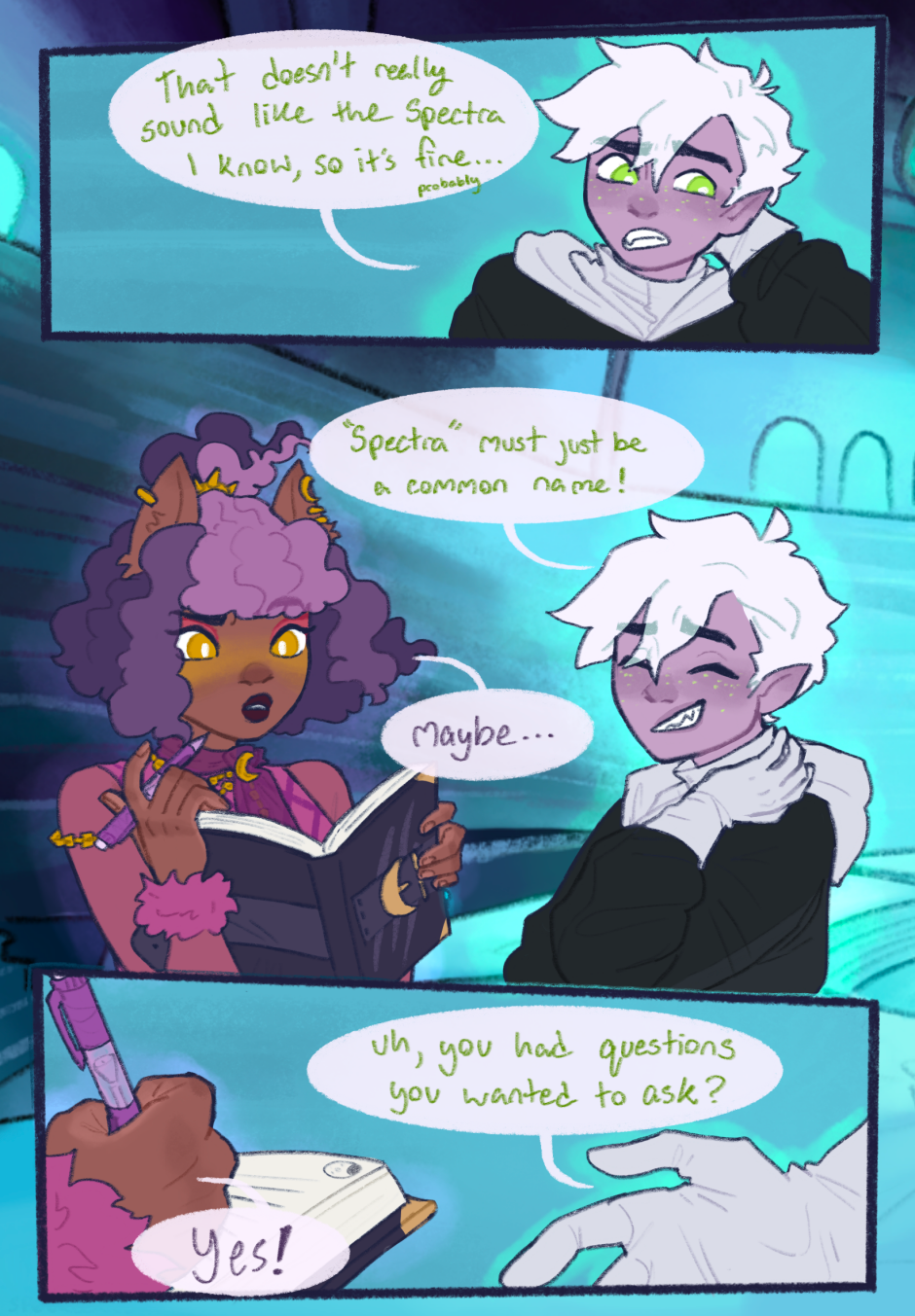 Read Half Normie AU :: Haunted High Arc (part 7) | Tapas Community